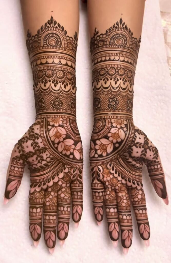 Back Full Hand Bridal Mehndi Design | Back Hand Mehndi Designs