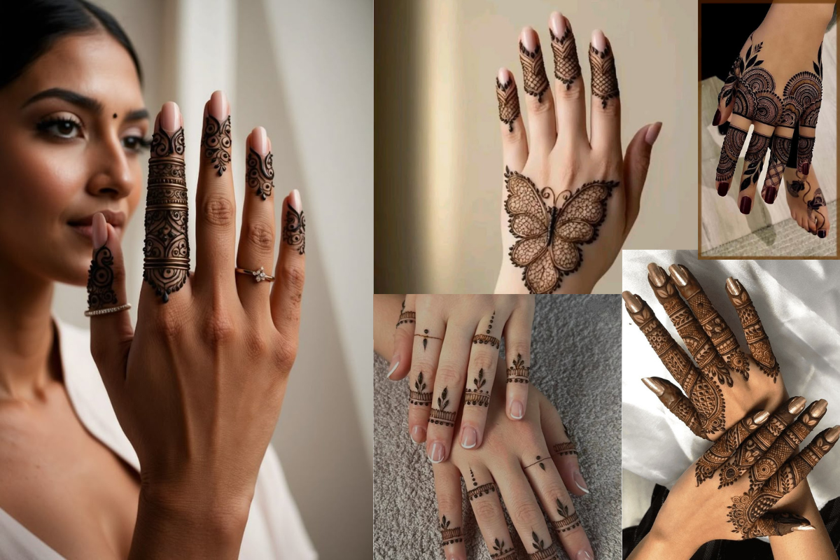 Finger Mehndi Designs | Back Hand Mehndi Designs